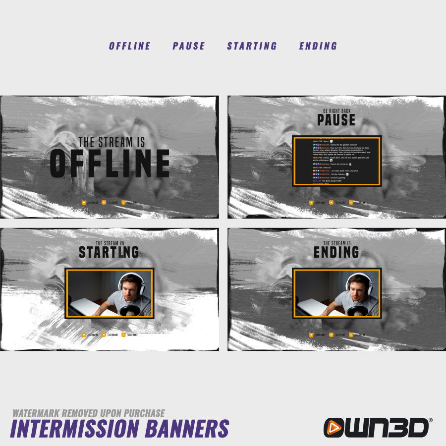 VisionIntermission Banner - La tienda para Streamers Nº1 | OWN3D