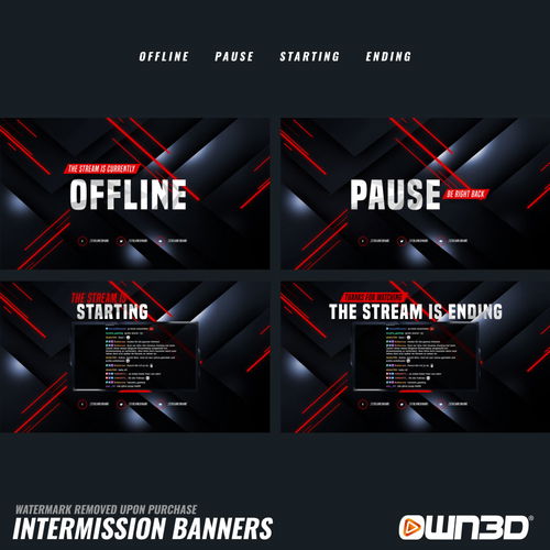 Titan Intermission Banner - Offline, Pause, Start & End Screens - OWN3D