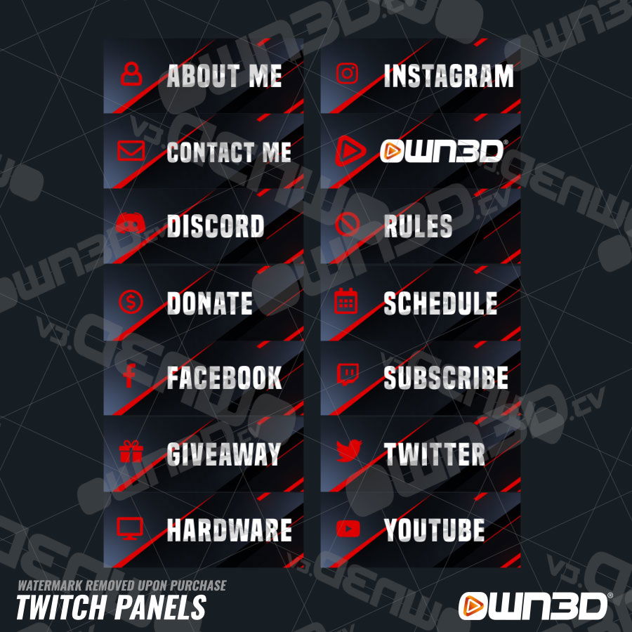 Simple Twitch Panels - #1 Shop for Streamers | OWN3D