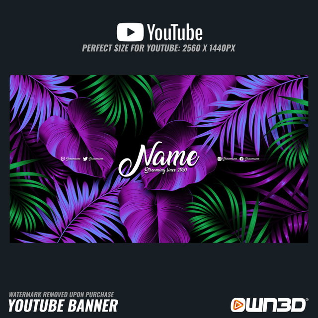 Tropical YouTube Banner - OWN3D