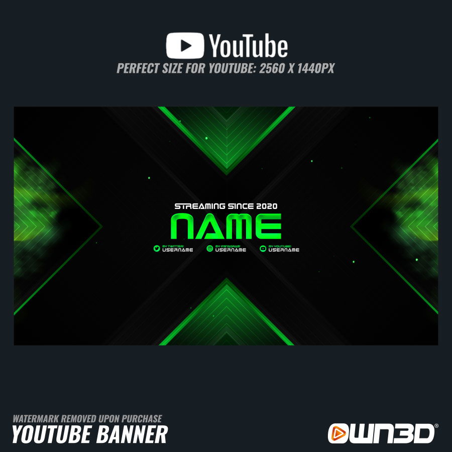 Verdant YouTube Banner - OWN3D