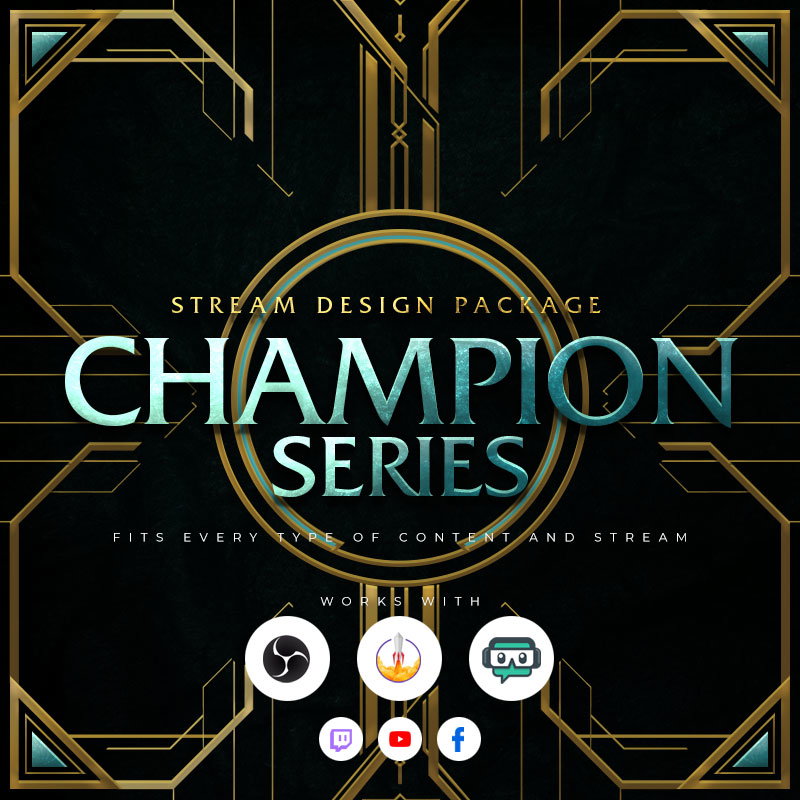 Champion YouTube Banner - #1 Shop for Streamers | OWN3D
