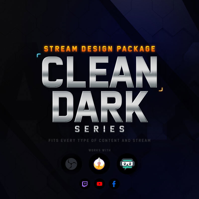 Clean Dark Twitch Profile Banner & Picture - #1 Shop for Streamers | OWN3D