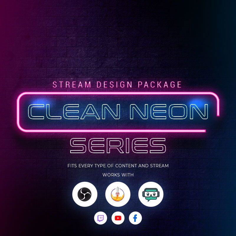 Clean Neon Package - #1 Shop for Streamers | OWN3D