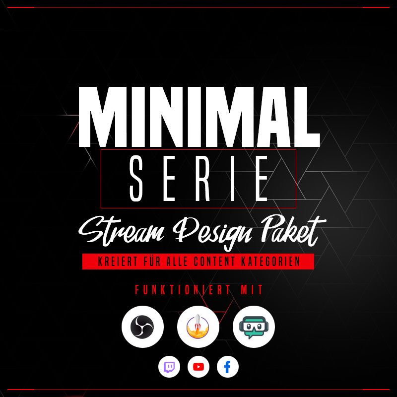 Minimal Red Paket - #1 Streamer Shop | OWN3D