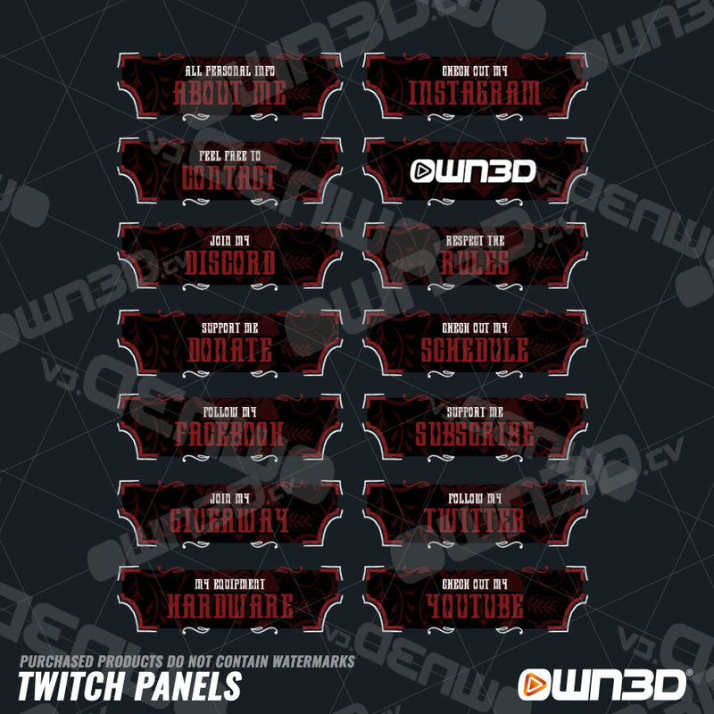 Hexagon Twitch Panels - #1 Streamer Shop | OWN3D
