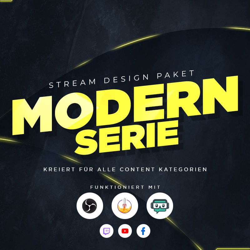 Modern Yellow Intermission Banner - #1 Streamer Shop | OWN3D