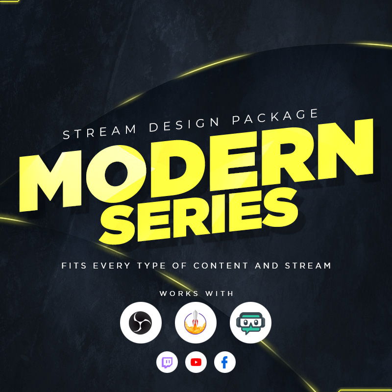 Modern Yellow Package - #1 Shop for Streamers | OWN3D