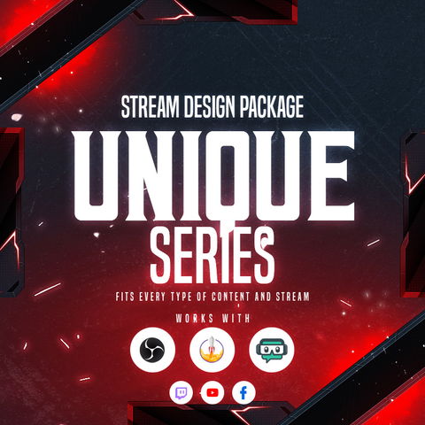 Unique Red YouTube Banner - #1 Shop for Streamers | OWN3D