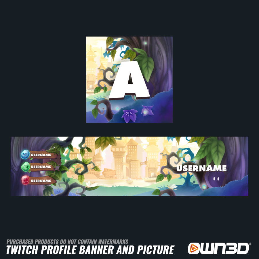 Enchanted Twitch Profile Banner - OWN3D