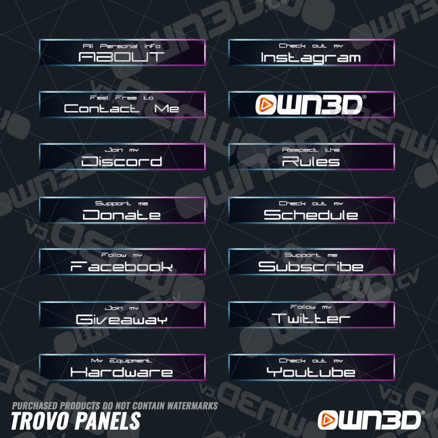 Spaceship Trovo Panels - OWN3D