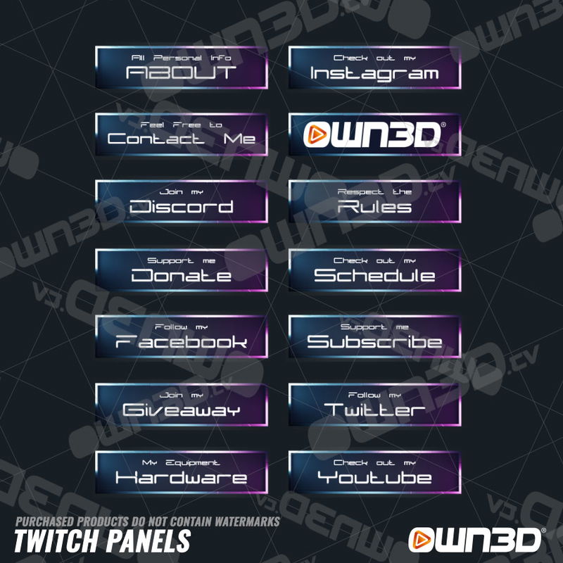 Spaceship Twitch Panels - OWN3D