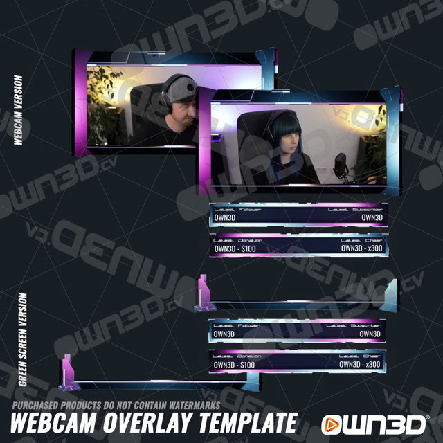 Spaceship Webcam Overlays - OWN3D