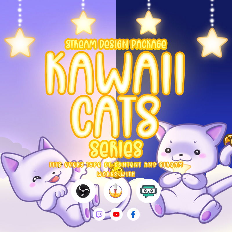 Kawaii Cats Paket - #1 Streamer Shop | OWN3D