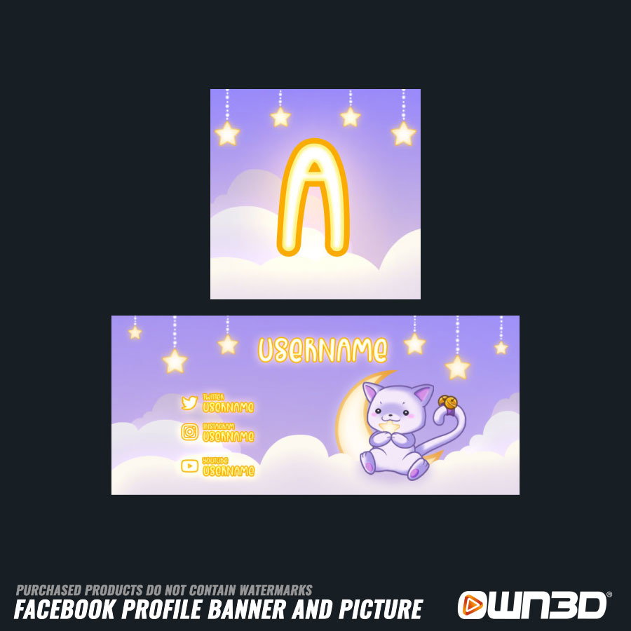 Kawaii Cats Facebook Banner - OWN3D