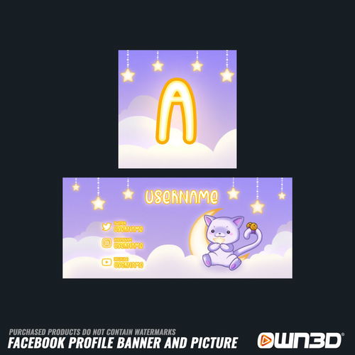 Kawaii Cats Facebook Banner - OWN3D