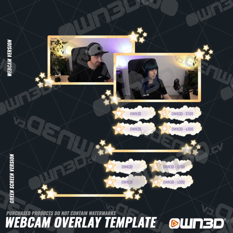 Kawaii Cats Webcam Overlays - OWN3D