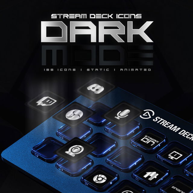 Darkmode Stream Deck Icons - OWN3D