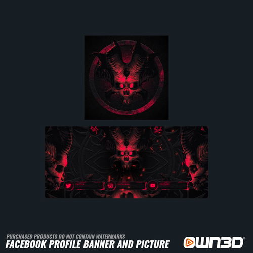 Diablo Skull Facebook Banner - OWN3D