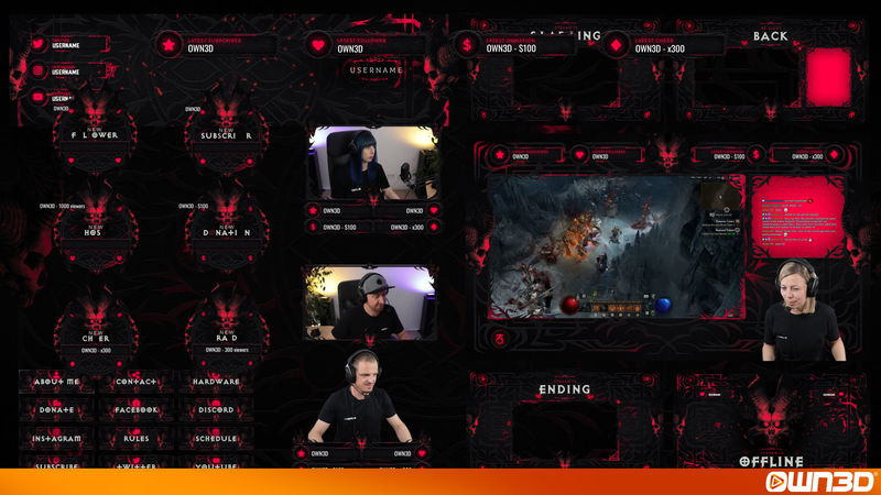 Diablo Skull Package - #1 Shop for Streamers | OWN3D