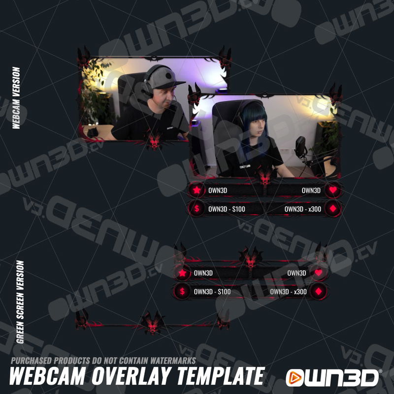 Diablo Skull Webcam Overlays - OWN3D