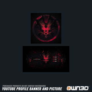 Diablo Skull YouTube Banner - OWN3D