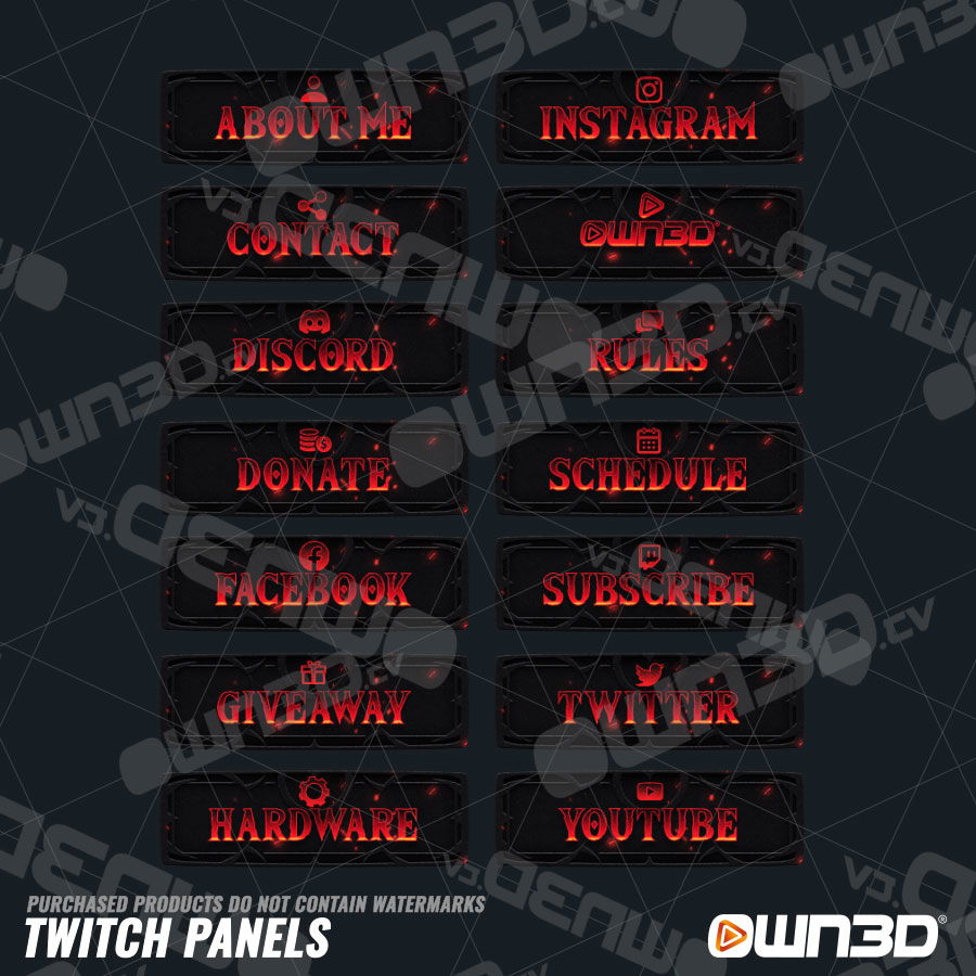 Sanctuary Twitch Panels - OWN3D