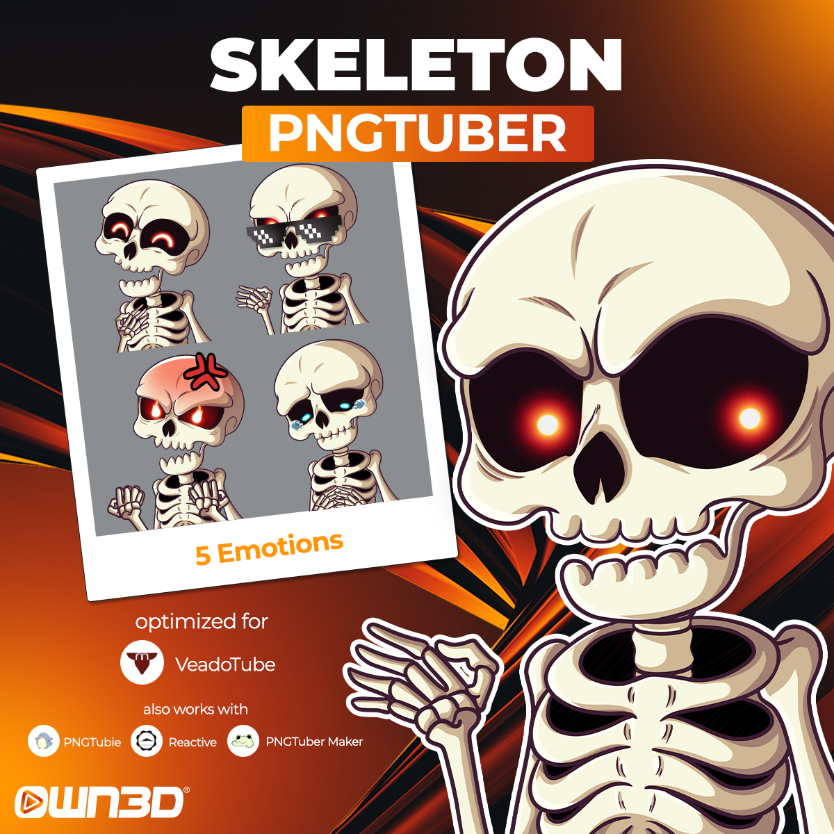 Animado Skeleton Modelos VTuber - OWN3D