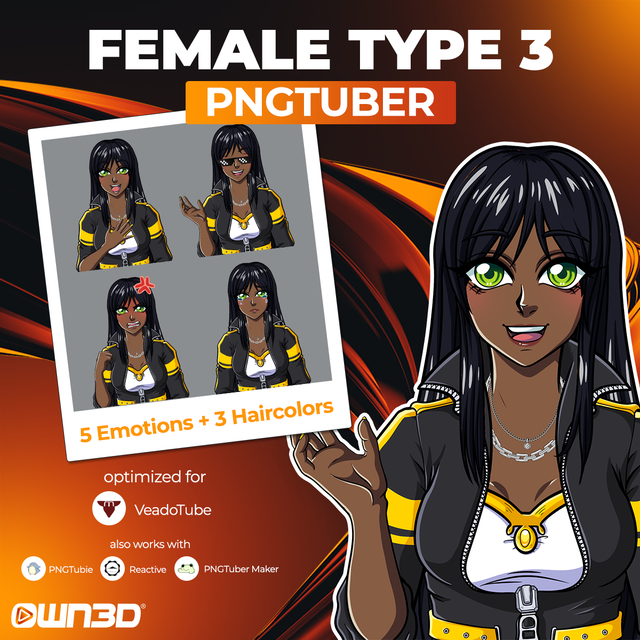 Female Type 3 VTuber Models - OWN3D