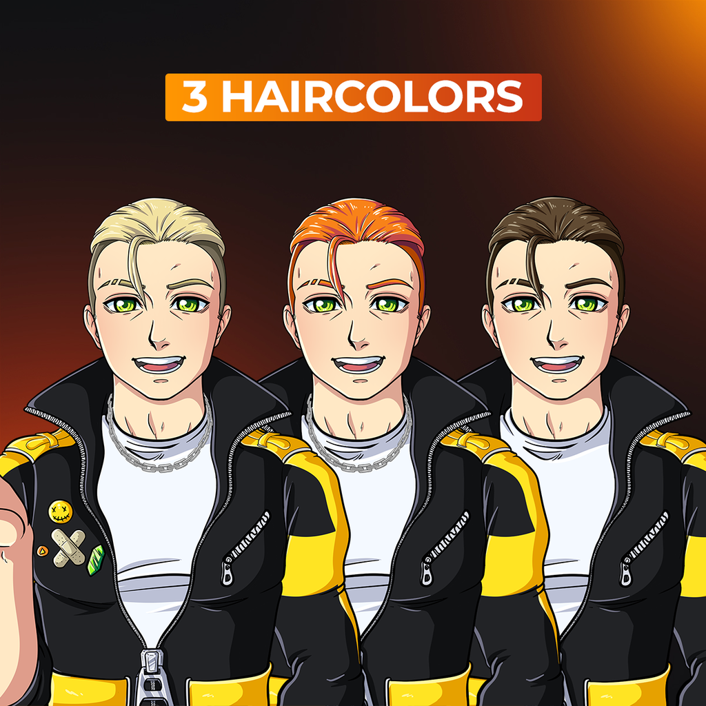 Animated Male Type 1 VTuber Models - OWN3D