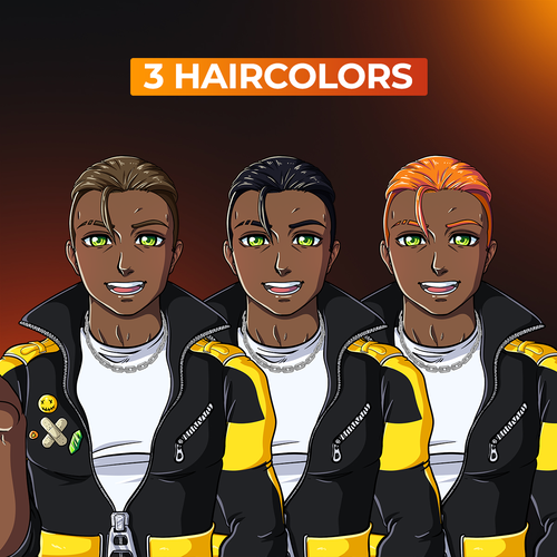 Animated Male Type 3 VTuber Models - OWN3D