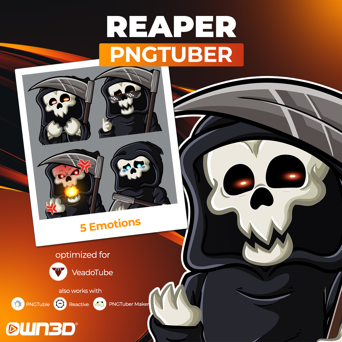 Animated Reaper VTuber Models - OWN3D