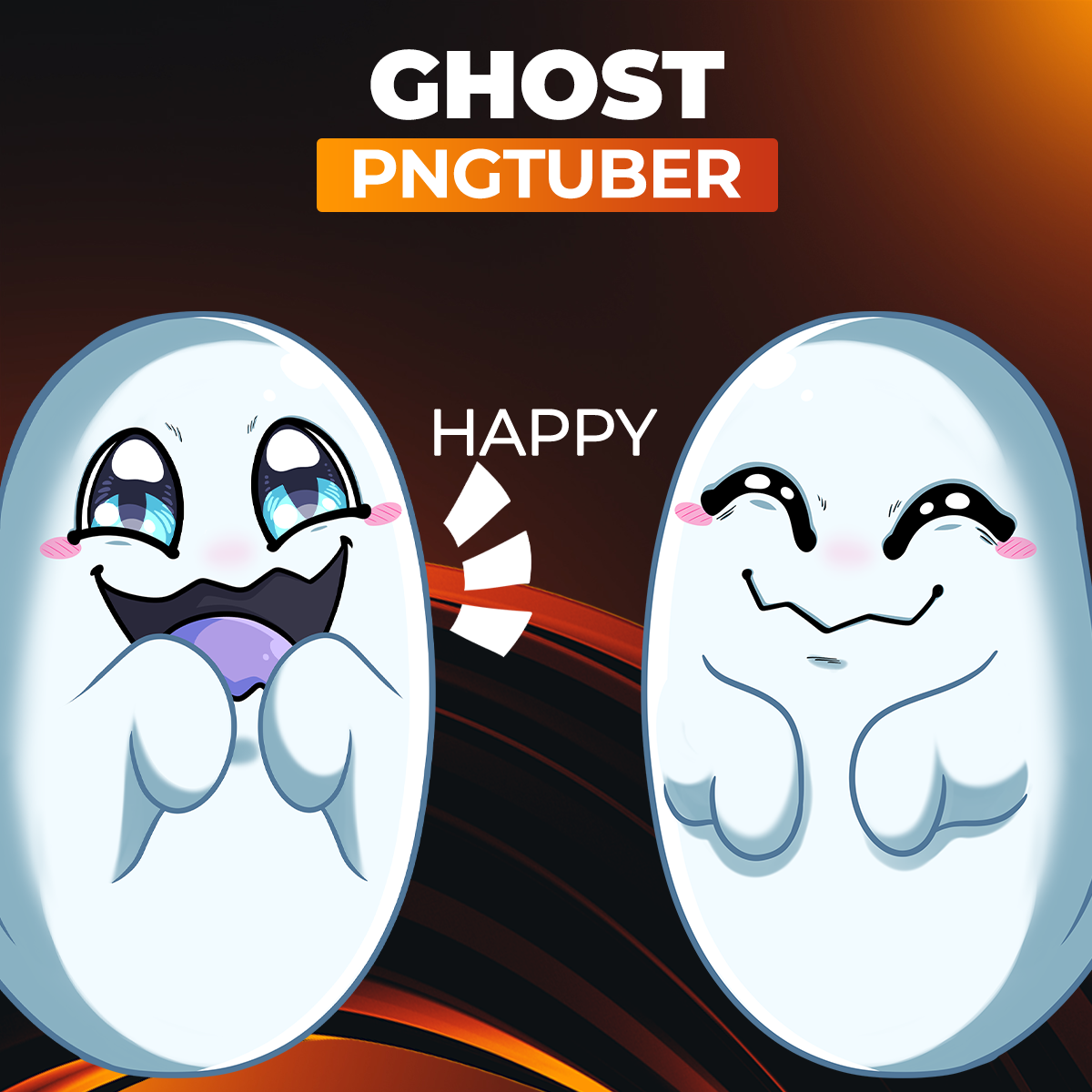 Animated Ghost VTuber Models - OWN3D