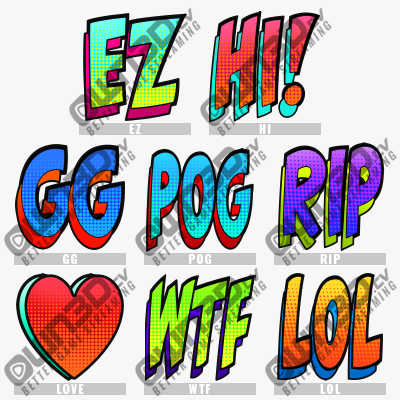 Comic Text Twitch Sub Emote | Twitch Sub Emotes - OWN3D