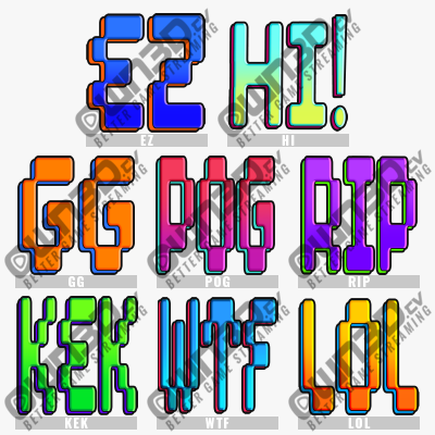 Pixel Text Twitch Sub Emote | Twitch Sub Emotes - OWN3D