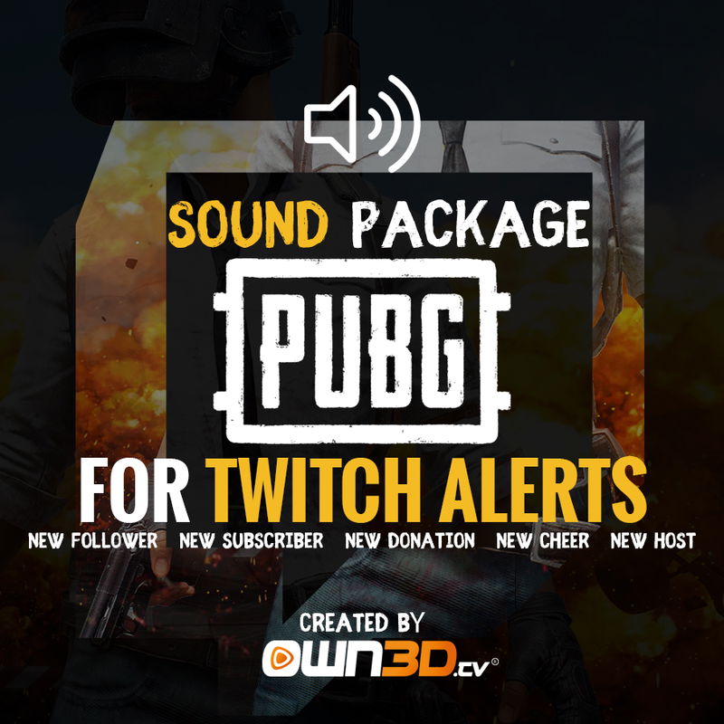 PUBG Twitch Alert Sounds - OWN3D