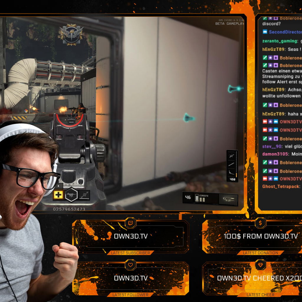 Scarlet Talking Banner - #1 Shop for Streamers | OWN3D