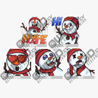 Snowman Emotes Twitch Sub Emotes - #1 Shop for Streamers | OWN3D