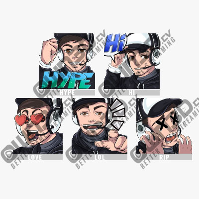 Streamer Hoodie Emote de suscriptor de Twitch | Emotes de suscriptores ...