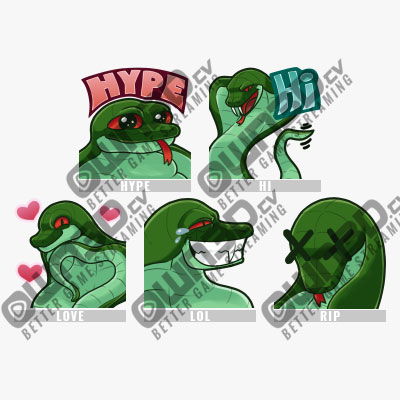 Snake LOL Twitch Sub Emotes - Boutique n° 1 pour les Streamers | OWN3D