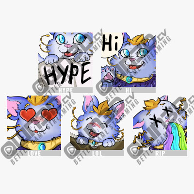 Yuumi Twitch Sub Emote | Twitch Sub Emotes - 5 Pack - OWN3D