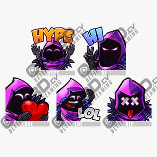 Raven Emote de suscriptor de Twitch | Emotes de suscriptores de Twitch ...