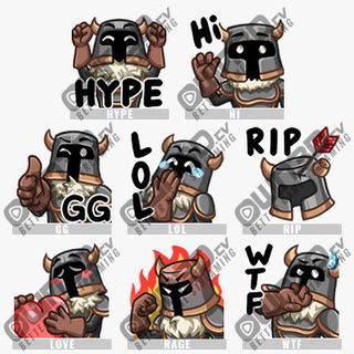 Animated Knight Twitch Sub Emote | Twitch Sub Emotes - 8 Pack - OWN3D