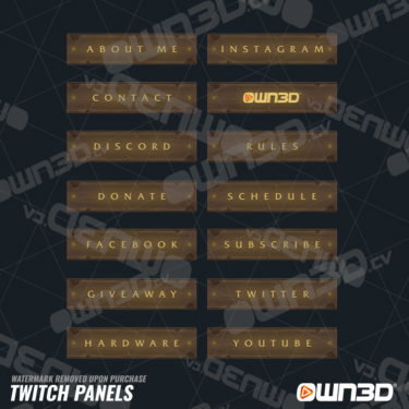 Cardstone Twitch Panels - OWN3D