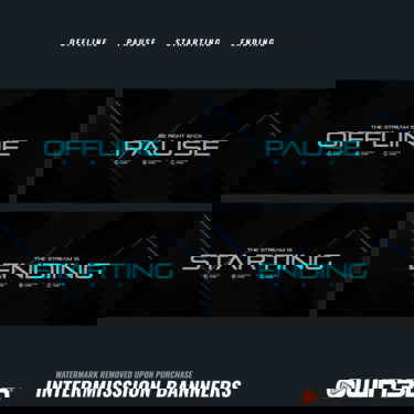 80+ Starting, Pause and Offline Banners & Screens for Streams 🔥