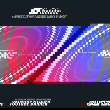 Gradient YouTube Banner - OWN3D