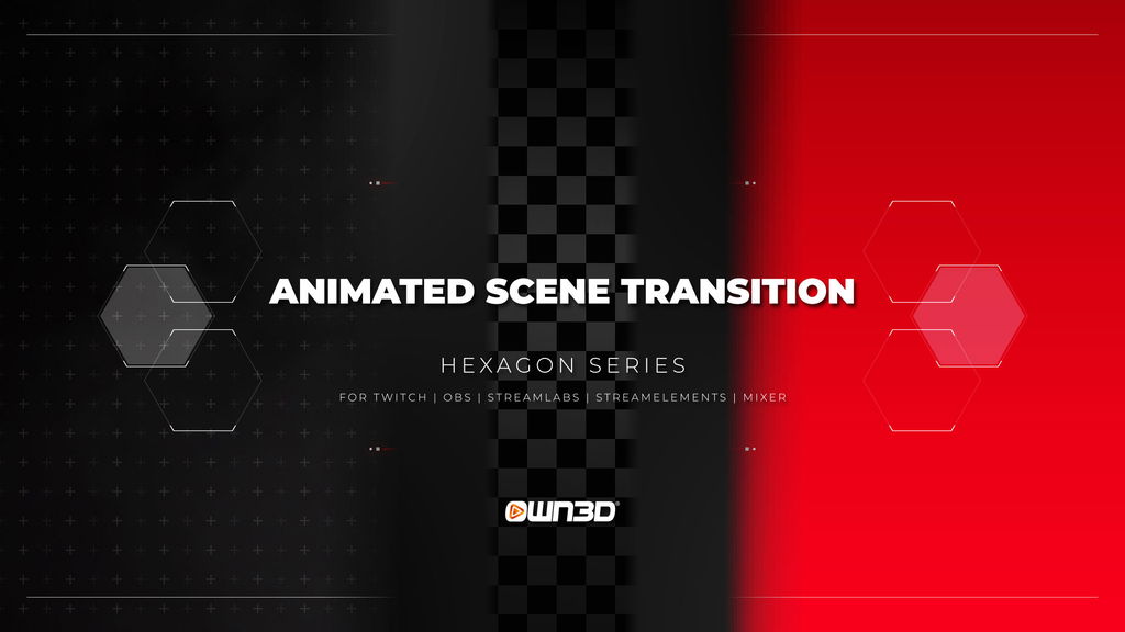 Hexagon Twitch Scene Stinger Transitions - OWN3D