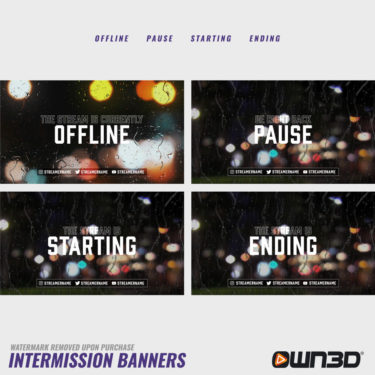 Flex Intermission Banner - #1 Shop for Streamers | OWN3D