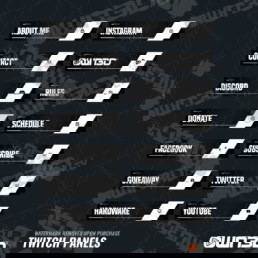 Modern Yellow Twitch Panels - #1 Shop for Streamers | OWN3D