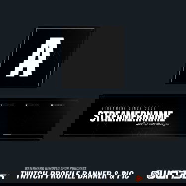 Clean DarkTwitch Profile Banner & Picture - La tienda para Streamers ...